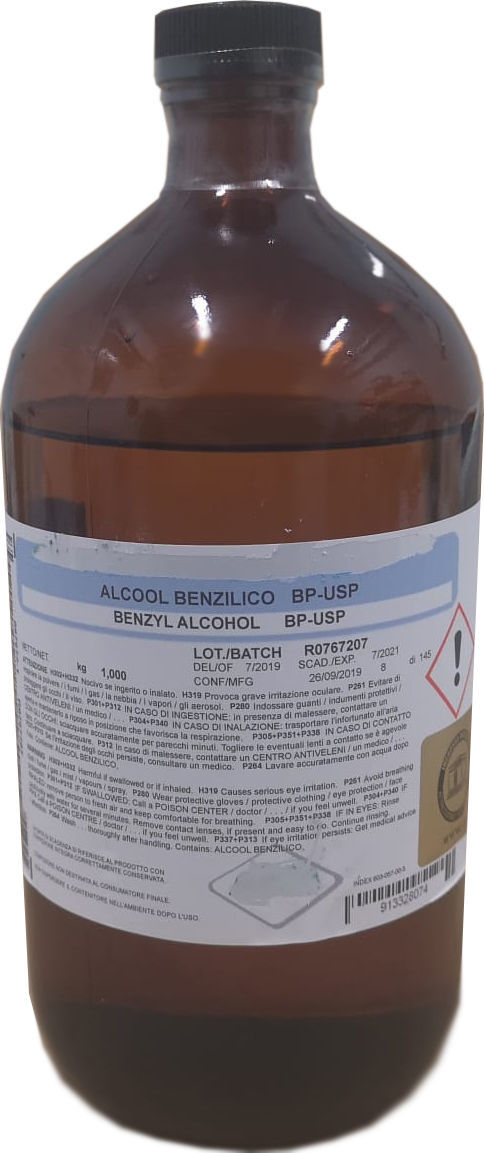 IMAR Italia. Alcool Benzilico